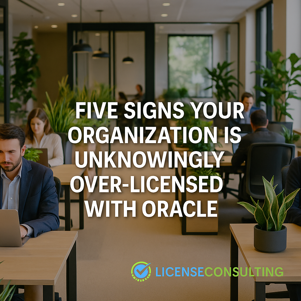 5 Signs Your Organization Is Unknowingly Over-Licensed with Oracle - License Consulting 5 Signs ...